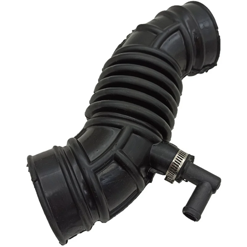 1 PCS Car Air Intake Hose Wrinkle Corrugated Pipe Intake Pipe Black ...