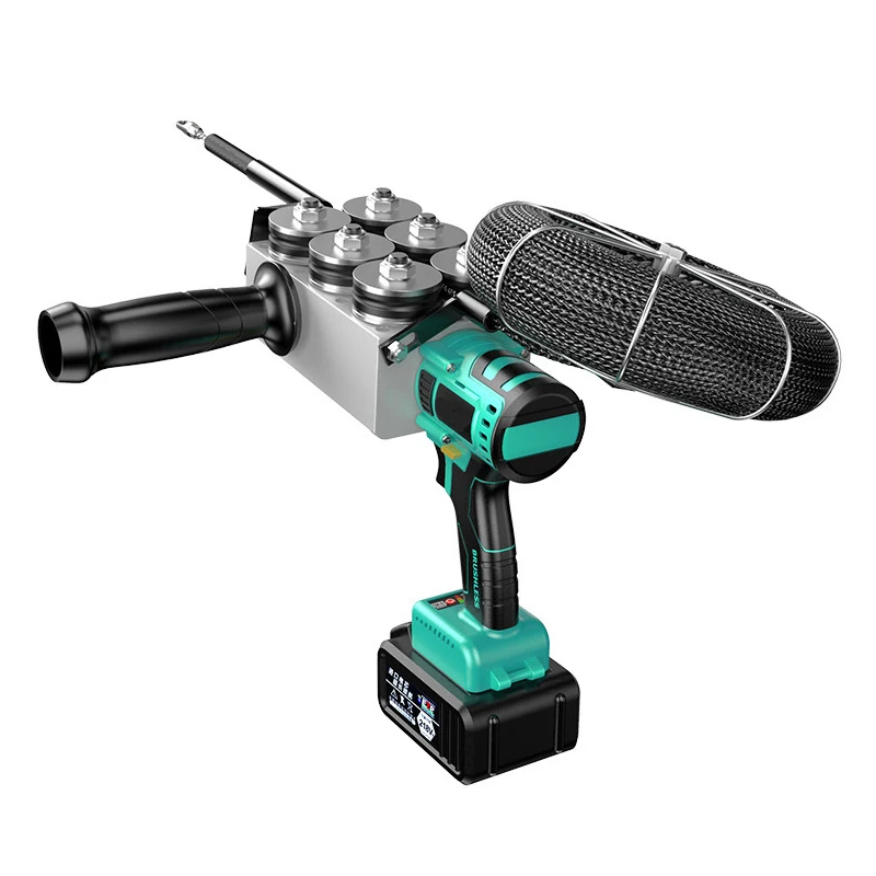 Electrician-Pulling-Wire-Hidden-Pipe-Threader-Automatic-Puller-Through ...