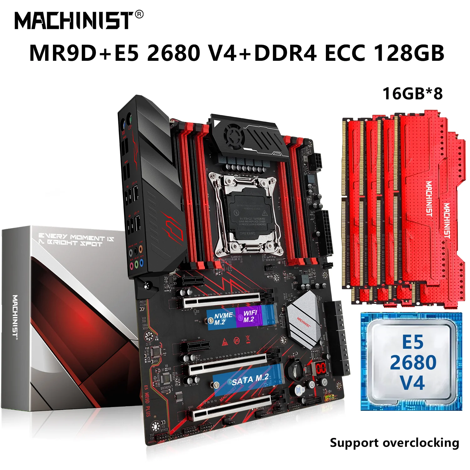MACHINIST-MR9D-X99-Kit-Conjunto-de-Placa-M-e-Processador-CPU-Xeon-E5 ...