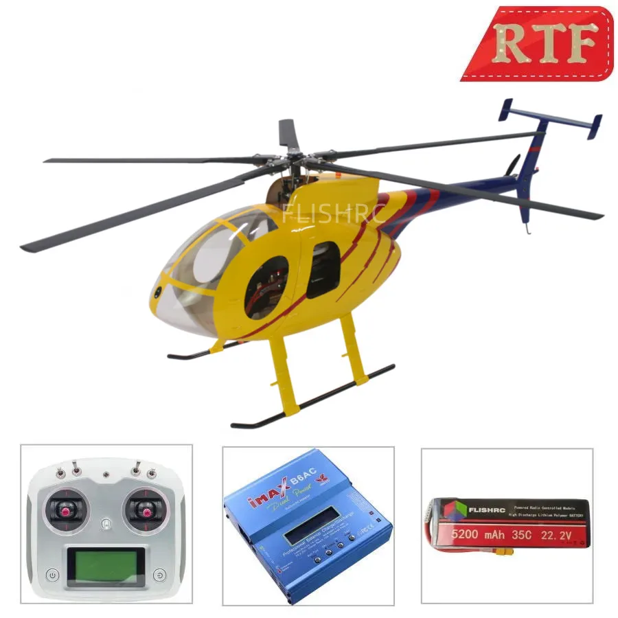 FLISHRC-Roban-MD500E-Huges-500-Size-Helicopter-Scale-Five-Rotor-Blades ...