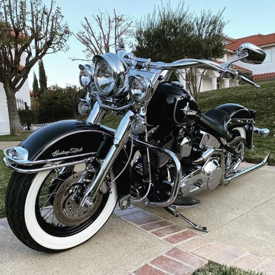 Softail Deluxe Burly Beach Bars