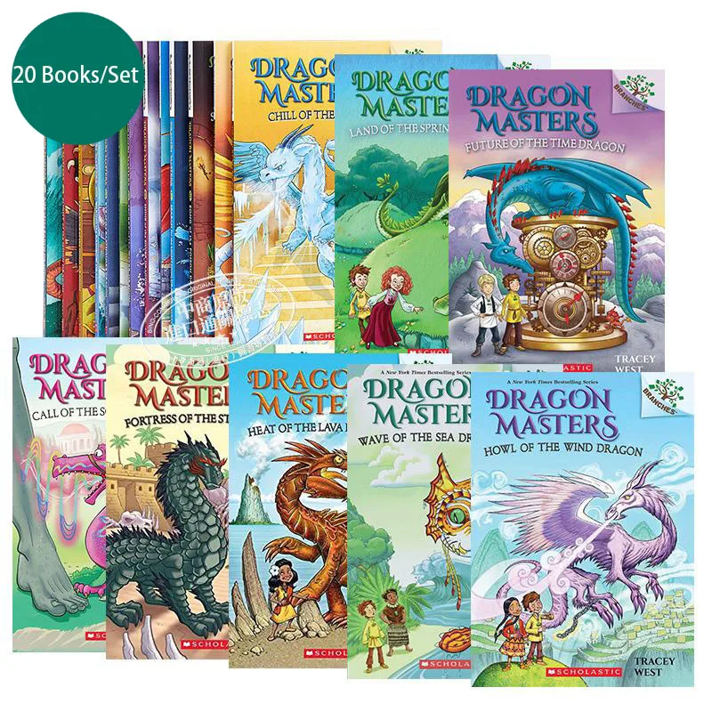 20 Books/Set Dragon Masters Children Kids English Reading Interesting ...