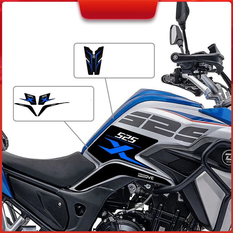 For Colove 500x 525x Motorcycle Protector Anti Slip Tank Pad Tank Side ...