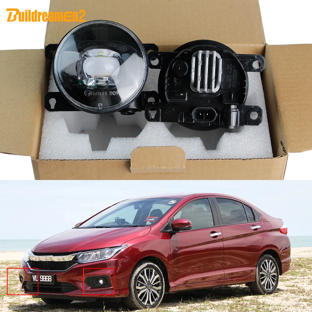 2-X-Car-Front-Bumper-LED-Fog-Light-30W-Adjustable-Fog-Lamp-Assembly-H11 ...