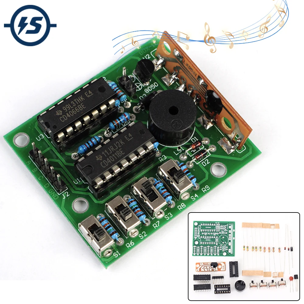 DIY Electronic Kit 16 Music Sound Box DIY Module Soldering Practice ...