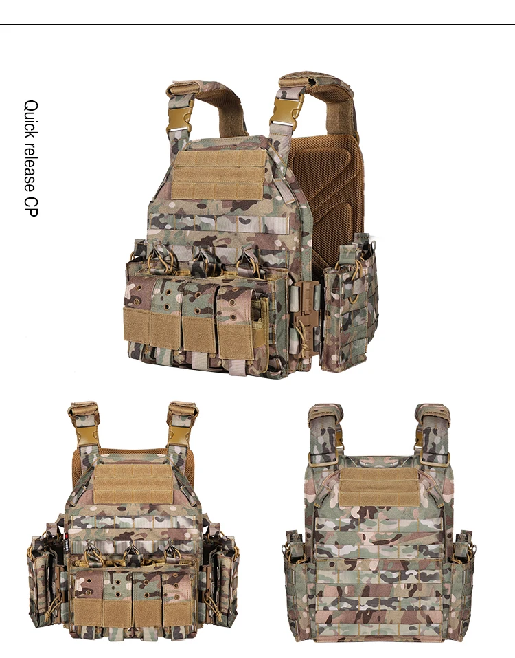 SALE Multicam Camo Plate Carrier Tactical Vest Carrier Plate Vest Chest ...