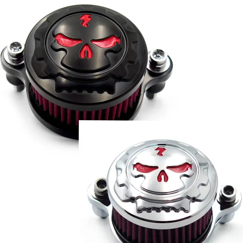 Skull-Air-Cleaner-Intake-Filter-System-Kit-for-Harley-Davidson ...