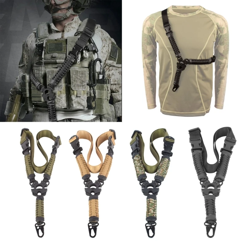 Nylon Webbing Multiuse Durable Rifles Sling Tactic Single Point Guns ...