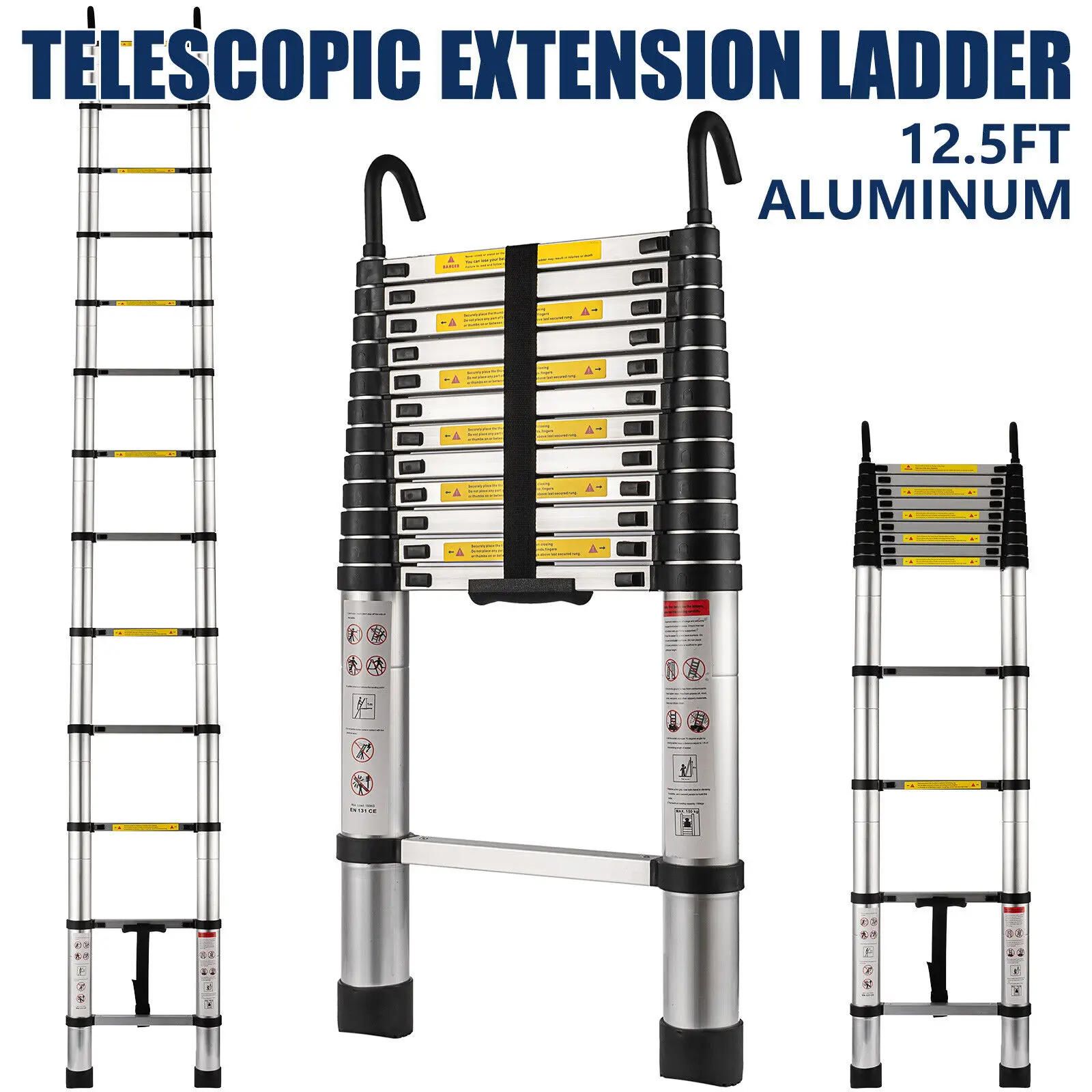 3-8-6-2M-Telescoping-Ladder-Aluminum-One-Button-Retraction-Collapsible ...