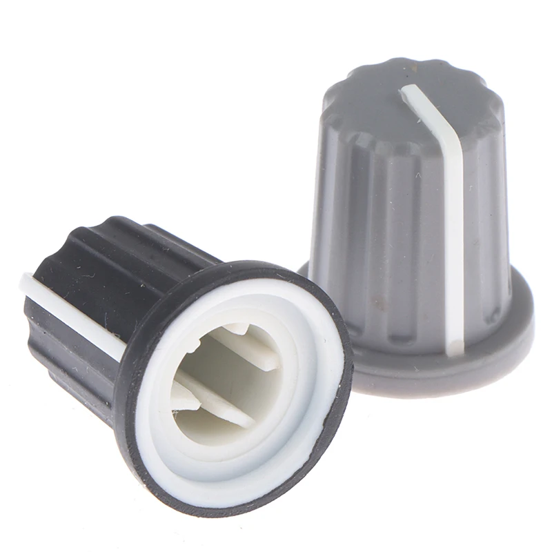 5PCS-Diameter-16mm-Rubber-Half-Shaft-Knob-Potentiometer-Encoder-Knob ...