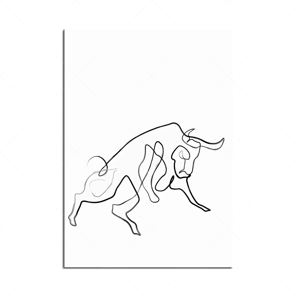 Picasso Line Drawings Bull
