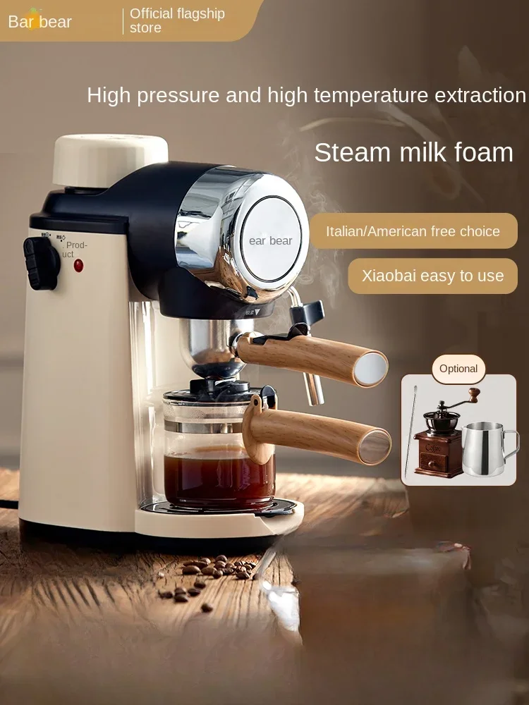 Little-Bear-Coffee-Machine-Home-Small-Italian-Semi-Automatic-Office ...