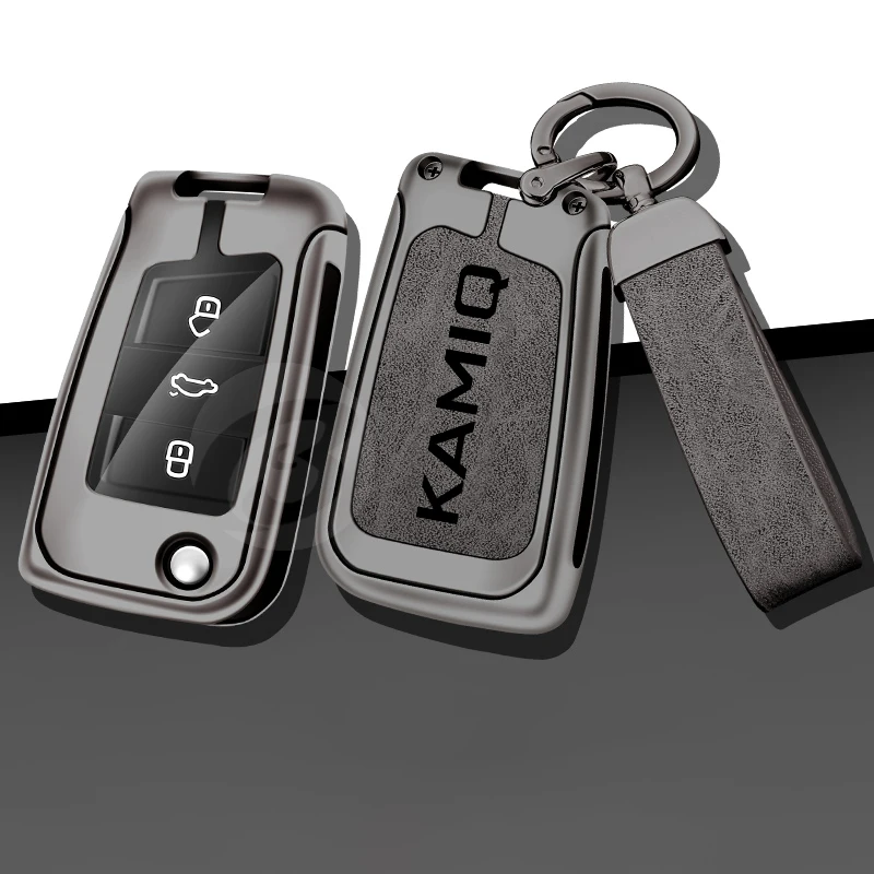 Zinc-Alloy-Car-Key-Cover-Case-Holder-Shell-Protector-for-Skoda-Kamiq ...