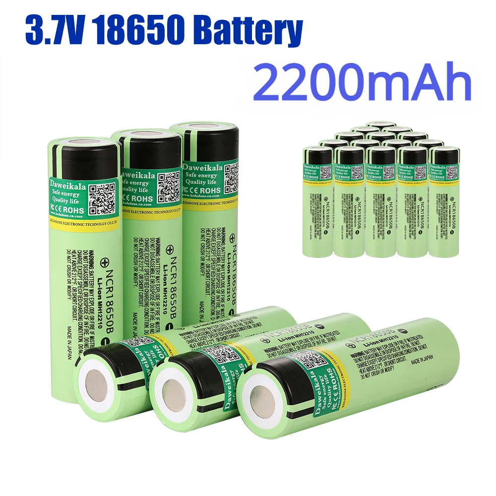 18650 battery Rechargeable battery 3.7V 2200mAh MH12210 2200mAh ...