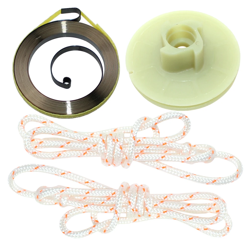 Recoil Starter Pulley & Rewind Spring Rope Kit For Husqvarna 120,125 ...