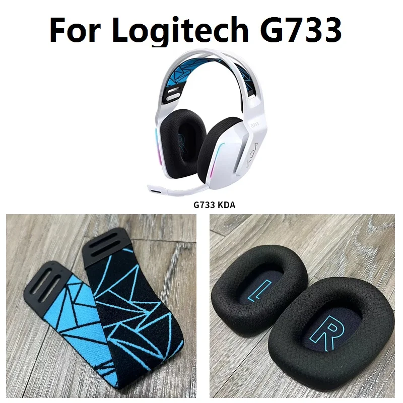 100% Original Ear pads for Logitech G733 KDA Games Headphones ...