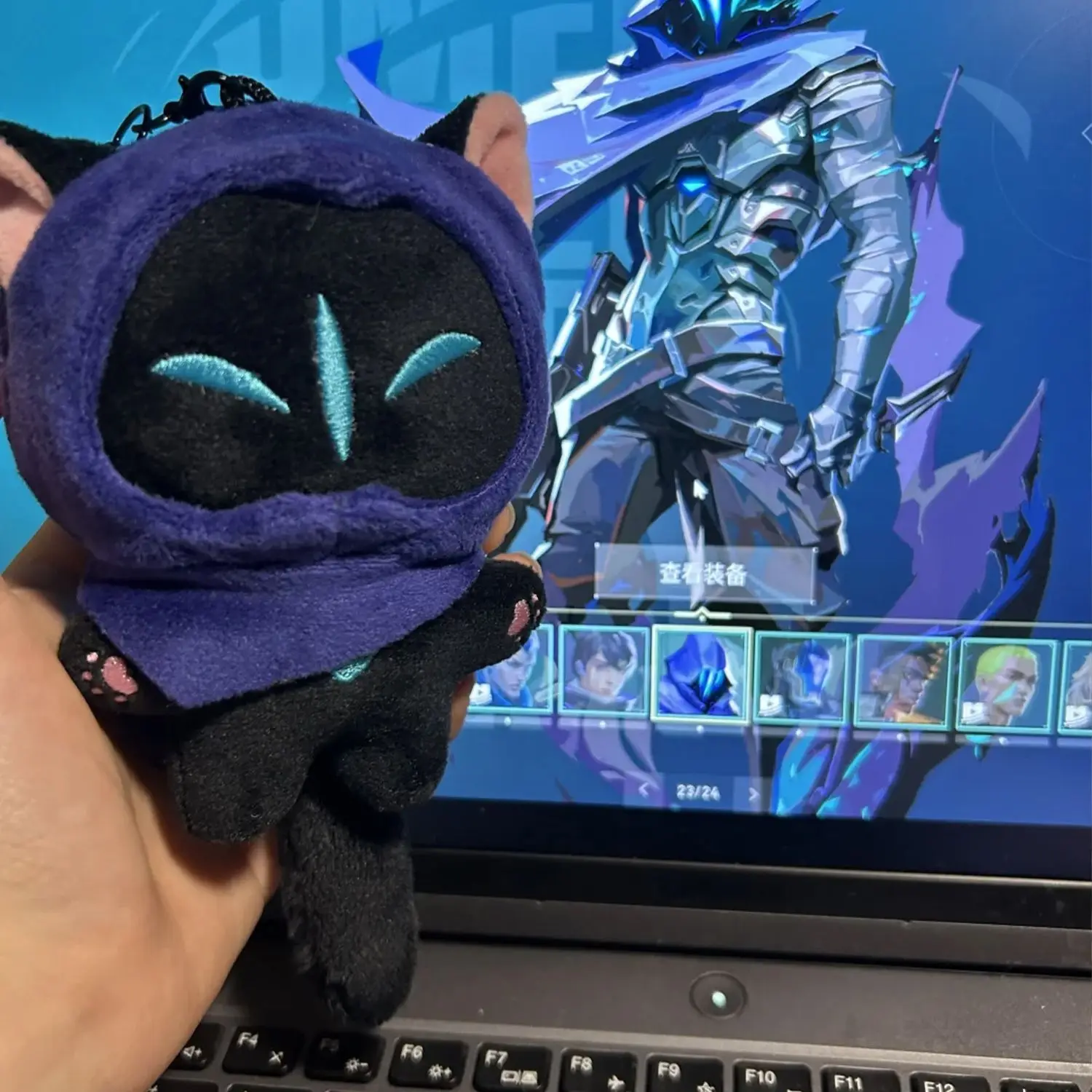 10cm Game Valorant Omen Stuffed Printed Cotton Doll Cute Dress Up Plush ...