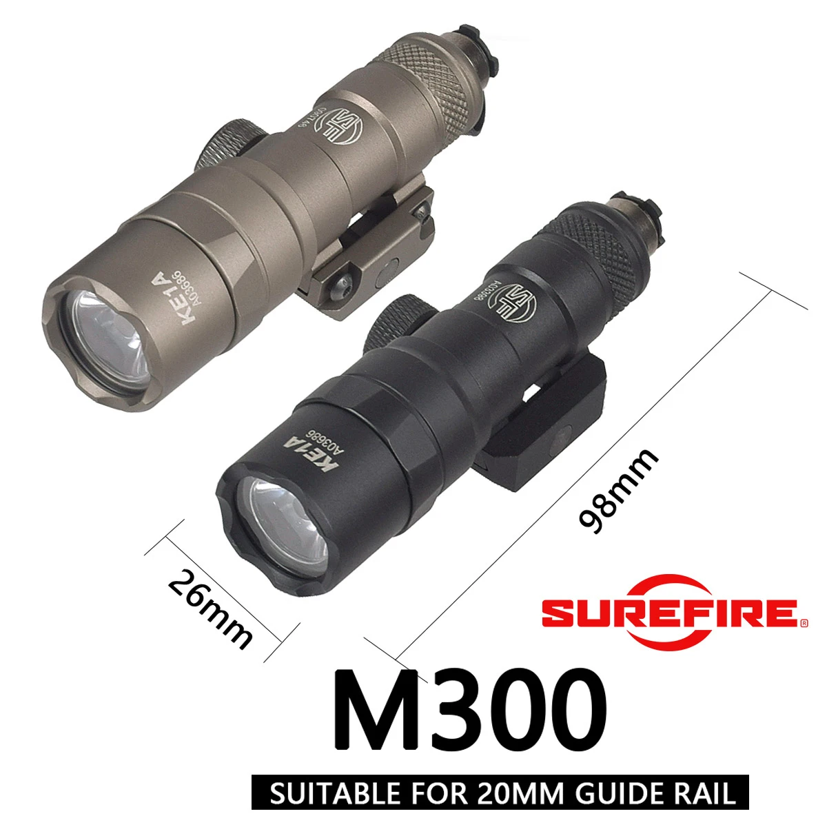 Tactical-SureFire-Airsoft-M300-M300B-M300C-SF-Scout-Weapon-LED-Hunting ...