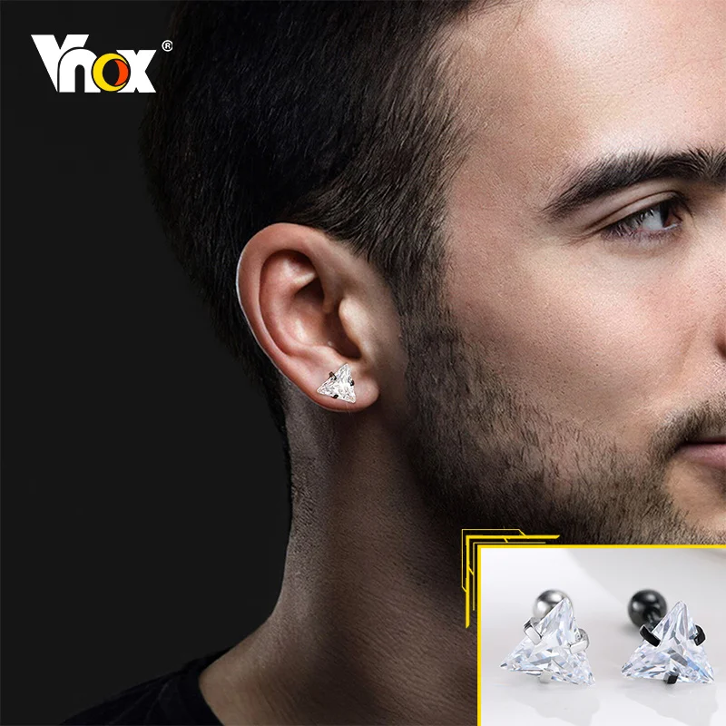 Clip On Stud Earrings For Men