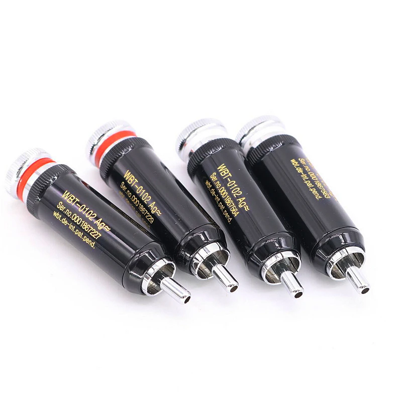 8pcs Hi-end Original From Germany Wbt0102ag Rhodium-plated Lotus Plug ...