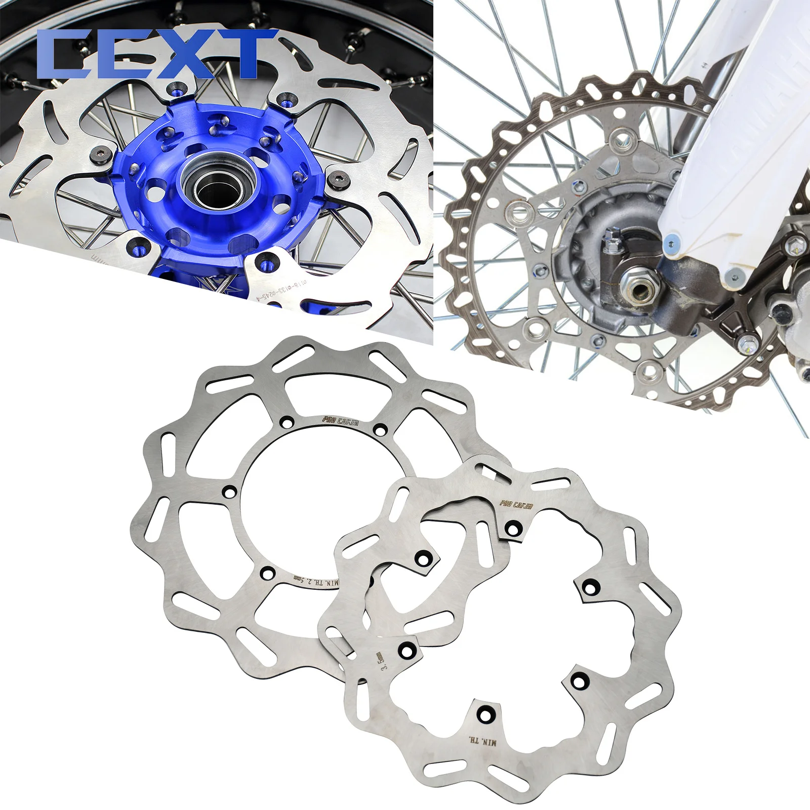 Motorcycle CNC 270mm 245mm Front Rear Brake Disc Rotor Disk For Yamaha ...