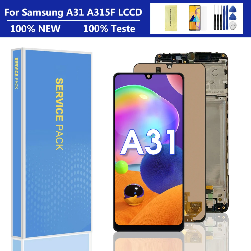6.4" Original A31 Display For Samsung galaxy A31 A315 SM-A315F LCD Display Touch Screen ...