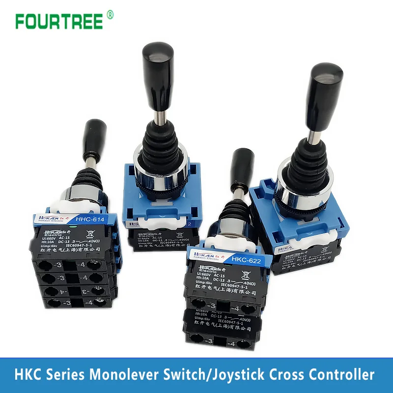 HKC-22mm-Joystick-Switch-Momentary-Monolever-Cross-Rocker-Master-Switch ...