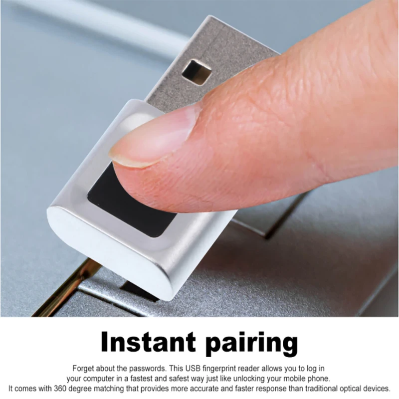 Usb Fingerprint Reader - Compact Biometric Scanner For PC Security ...
