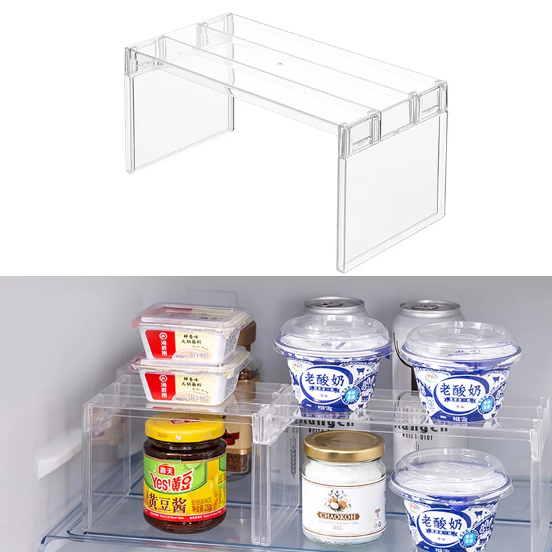 Refrigerator-Organizers-Storage-Rack-Fridge-Layered-Separator-Shelves ...