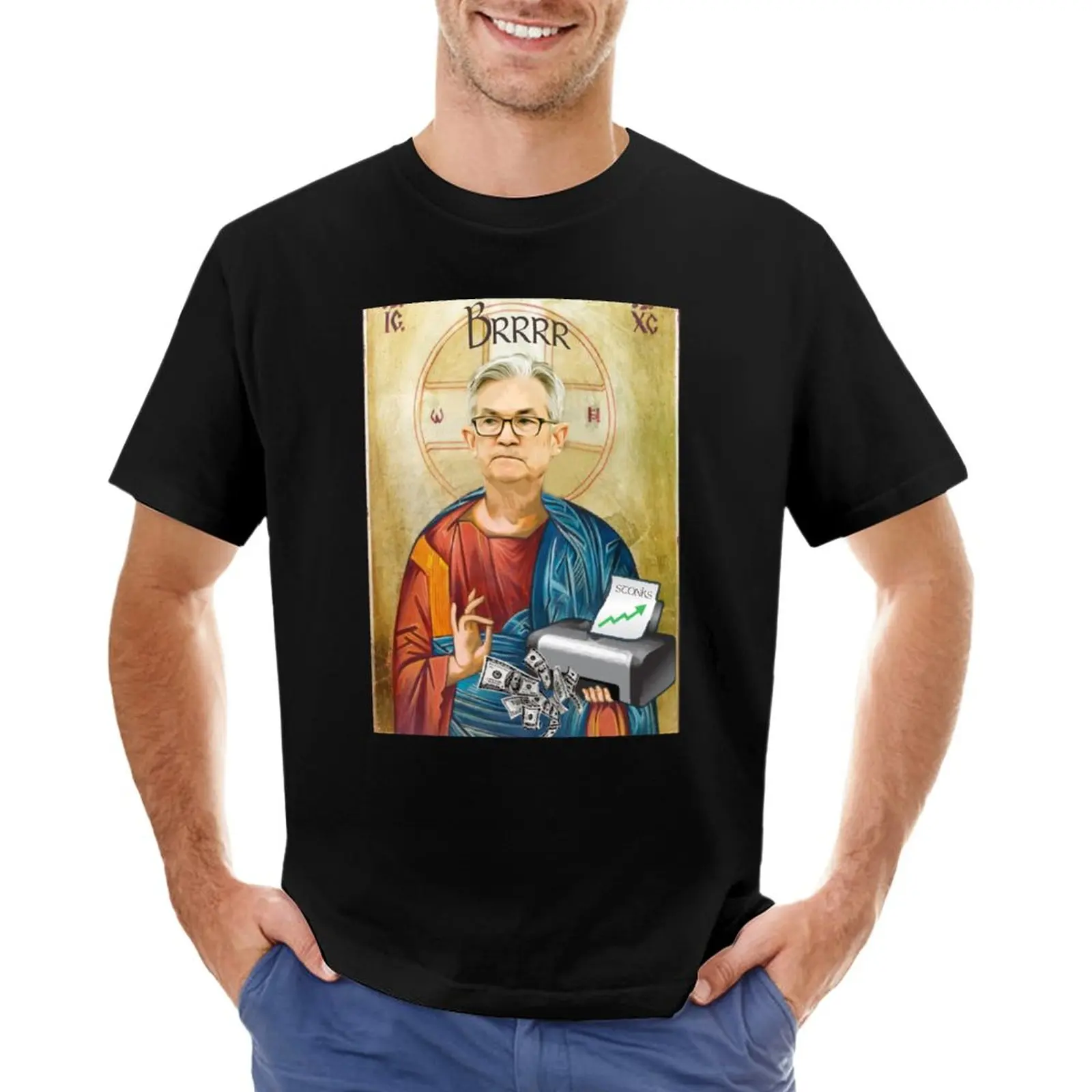 Jerome-Powell-Jesus-JPow-Jesus-Printer-goes-Brrr-T-Shirt-custom-t-shirt ...