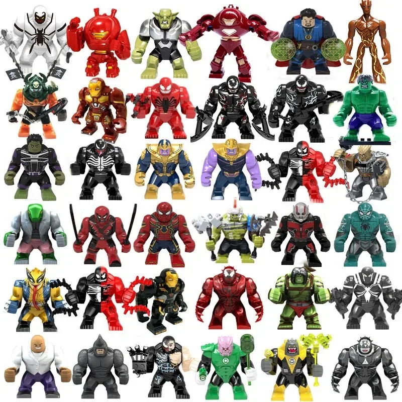 Marvel-Superhero-Mini-Building-Blocks-Anime-Figures-Thanos-Iron-Man ...