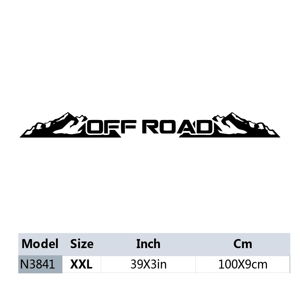 100cmX9cm-For-OFF-ROAD-Windshield-Banner-Car-Stickers-Vinyl-Decal-Back ...