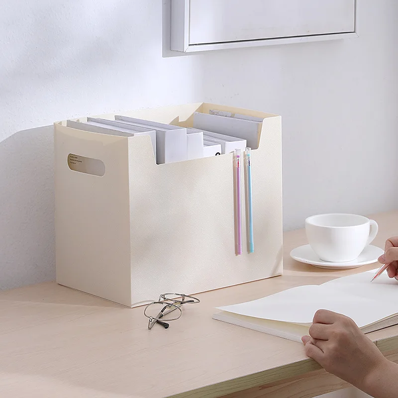 Office-Desk-Organizer-Box-Portable-PP-Books-File-Box-Paper-Holders ...