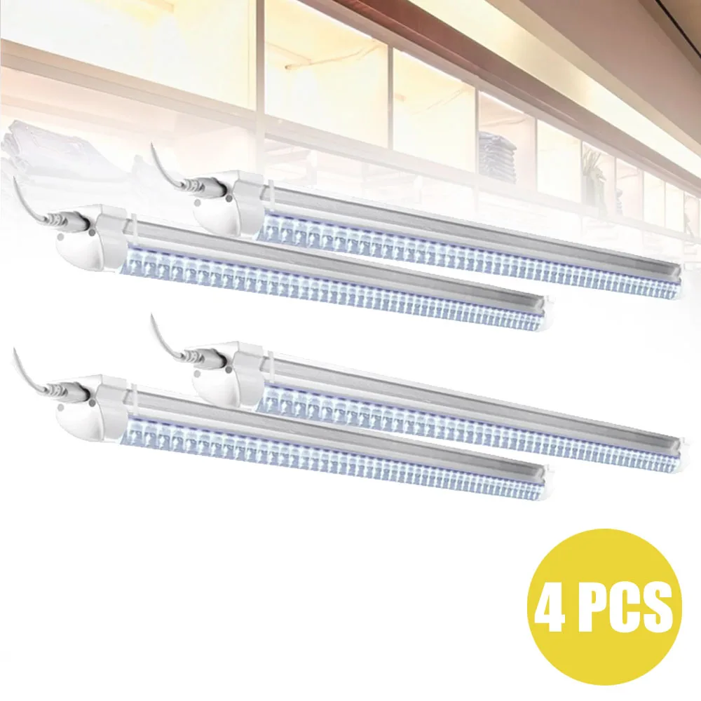4-Sets-LED-Tube-Light-Bar-Home-4PCS-Light-Bulbs-265V-Aluminum-60cm-Shop ...