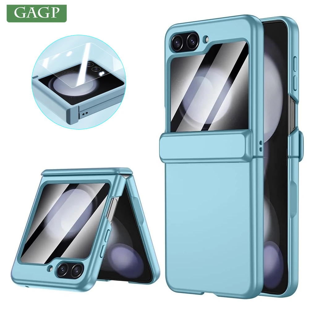 Built-in-Screen-Protector-Slim-Matte-PC-Case-for-Samsung-Galaxy-Z-Flip ...