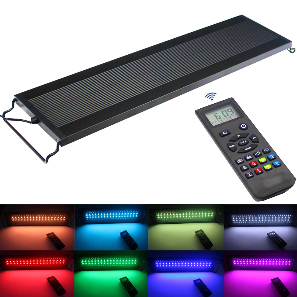 Aquarium Lamp Fish Aquariums Led Plant Light Full Spectrum MultiColor ...