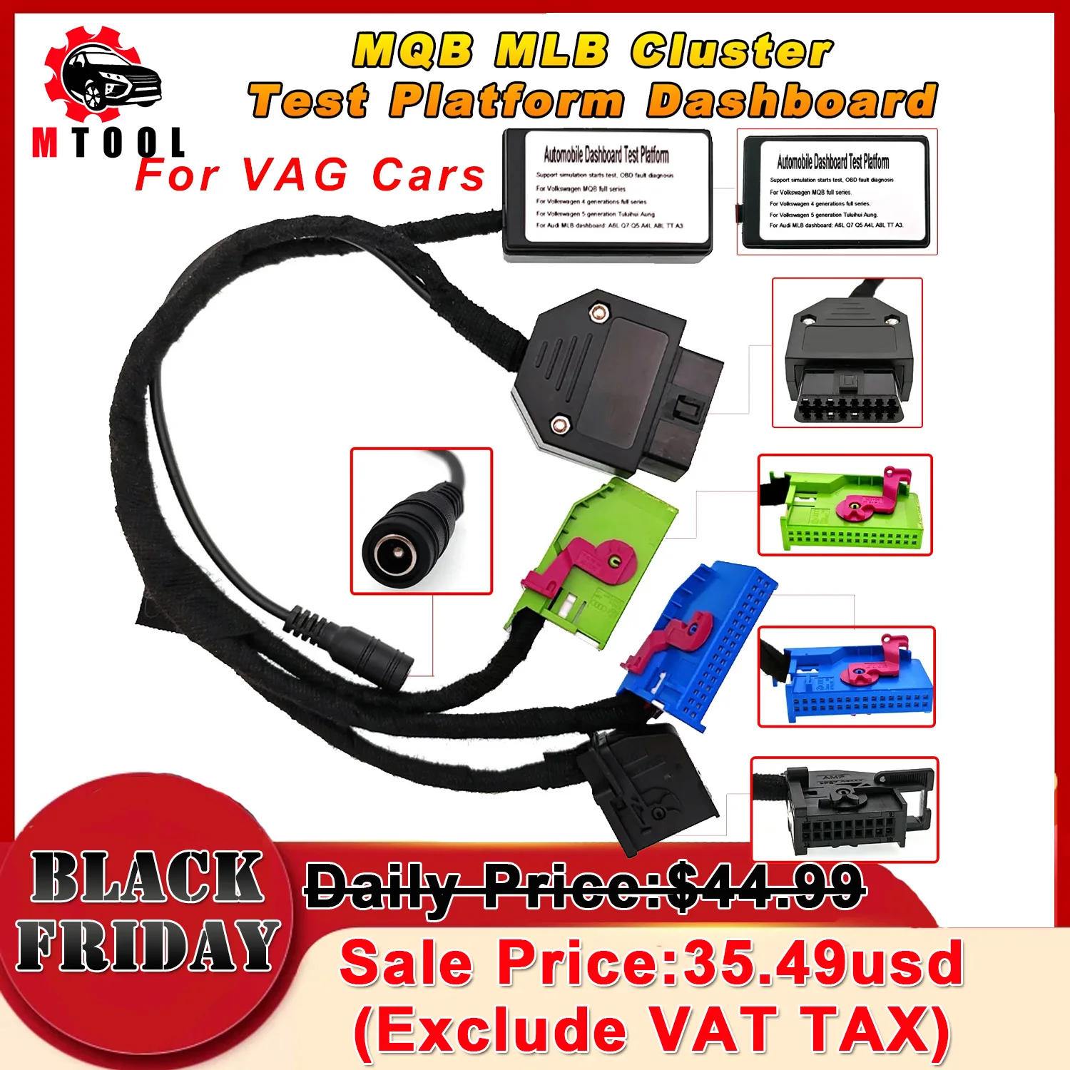 Car-MQB-MLB-Cluster-Test-Platform-Dashboard-Cable-Kit-for-VW-4-5 ...