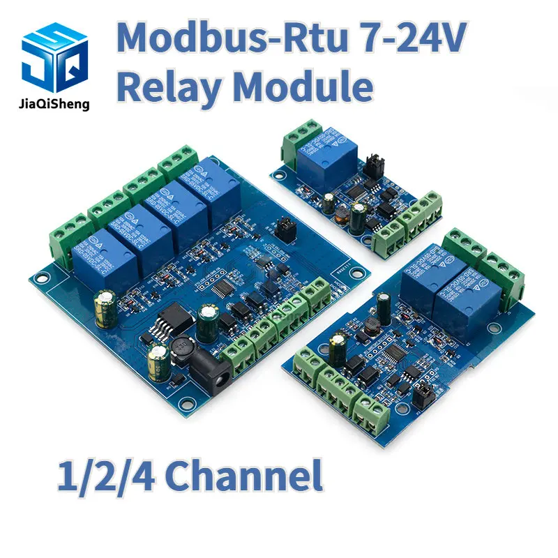 Generic Modbus-Rtu 1/2 Channel 7-24v Relay Module Switch Modbus Rtu 4 ...