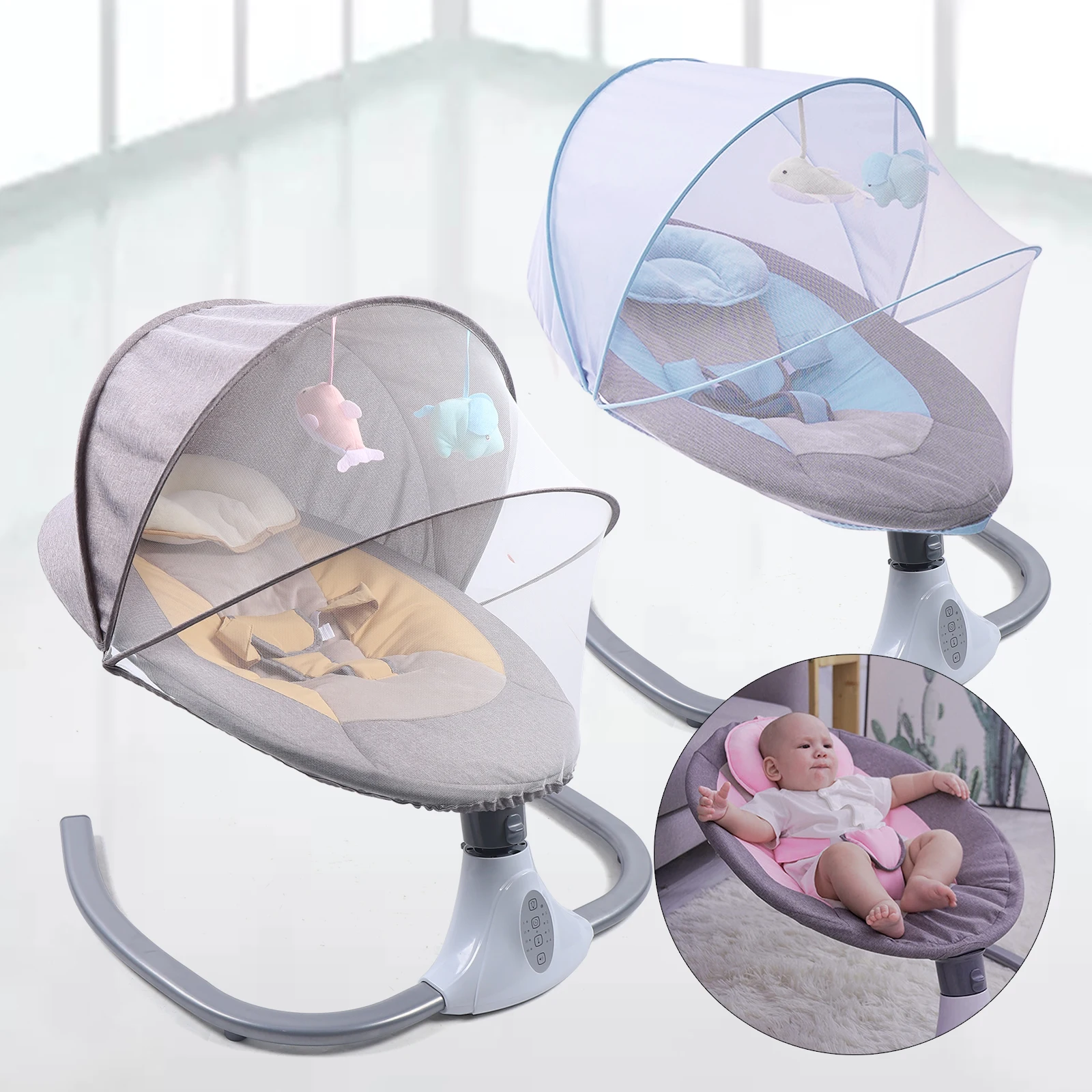 Automatic-Electric-Baby-Bouncer-Swing-Chair-Cradle-Rocker-Seat-Bouncy ...