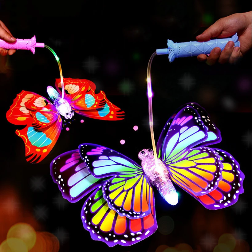 Novelty-Kids-Light-emitting-Handheld-Butterfly-Toys-New-Electric ...