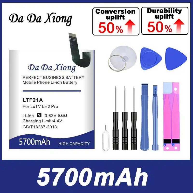 5700MAh LTF21A แบตเตอรี่สำหรับ Letv LeEco Le 2 S (Pro) s3 X20 X626 X528 ...
