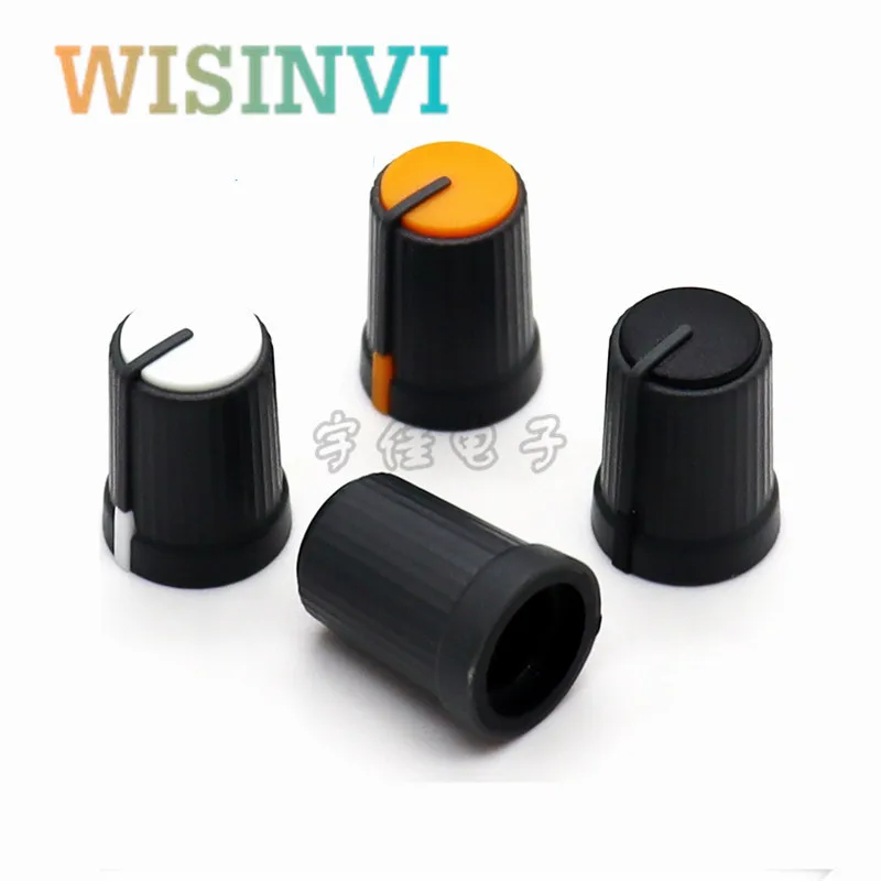 10PCS-Plastic-Half-Shaft-Knob-Diameter-12mm-Height-17mm-Potentiometer ...