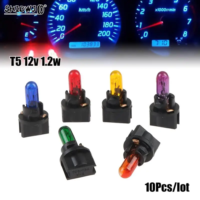 10PCS-W1-2W-Car-Led-Bulb-Interior-Lights-Dashboard-Heating-Indicator ...