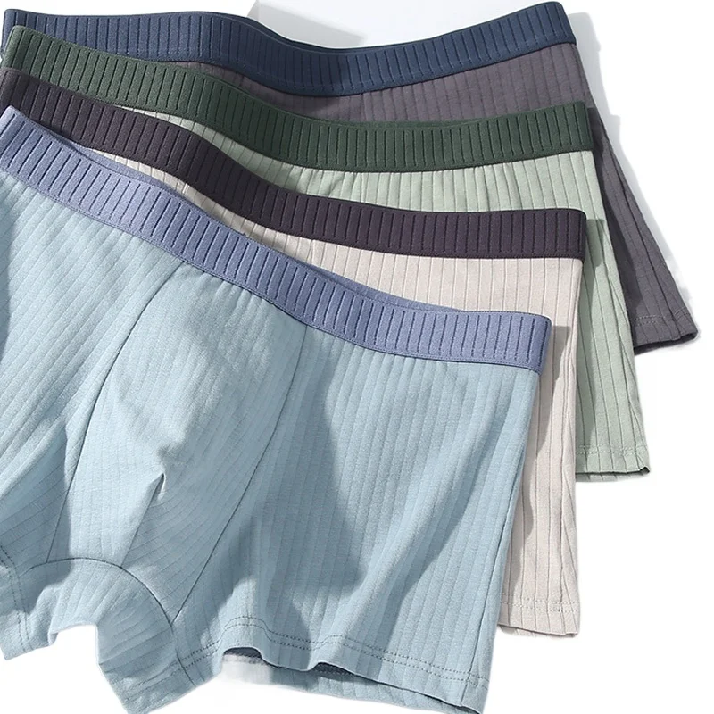 Calzoncillos-b-xer-de-algod-n-para-hombre-ropa-interior-transpirable ...