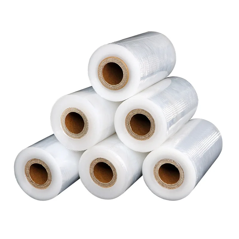 200m PE Clear Winding Stretch Thin Film Anti damage Small Package Wrap ...
