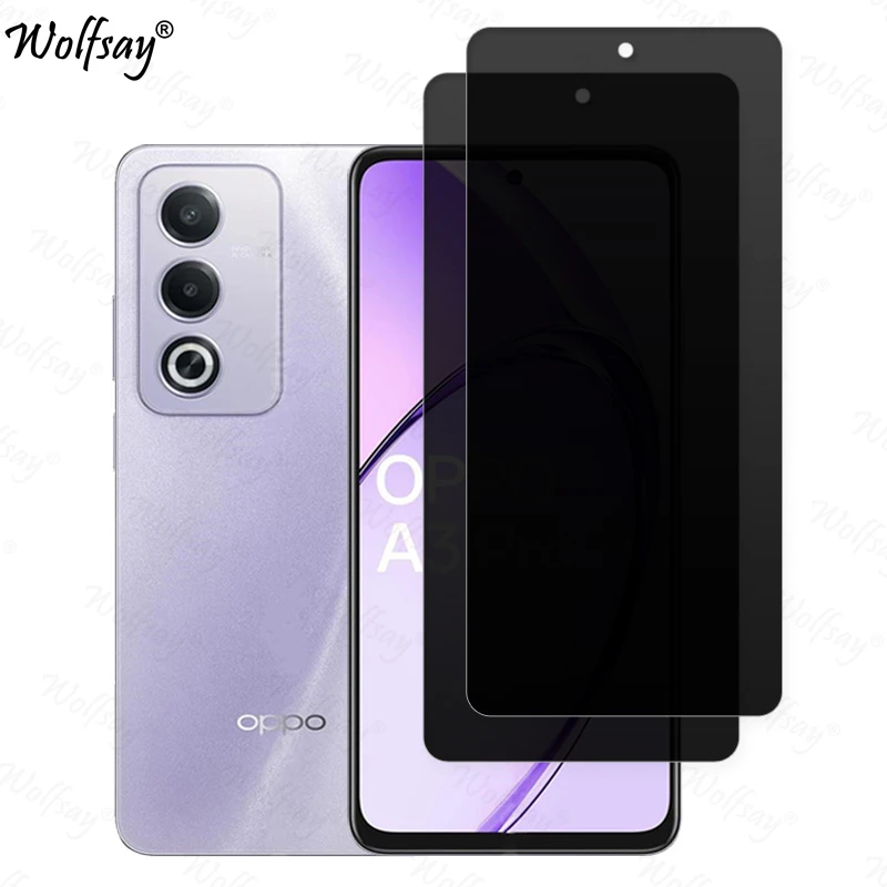 Anti-Spy Tempered Glass For Oppo A80 5G Privacy Screen Protector For ...