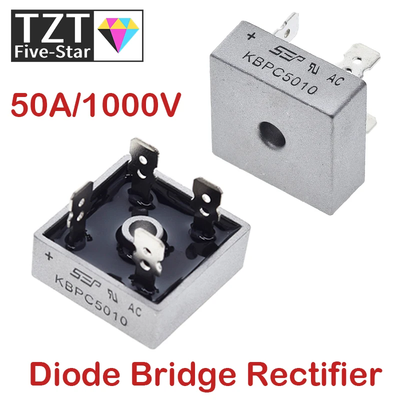 1pcs Kbpc5010 50a 1000v Diode Bridge Rectifier Kbpc5010 - Rectifiers ...