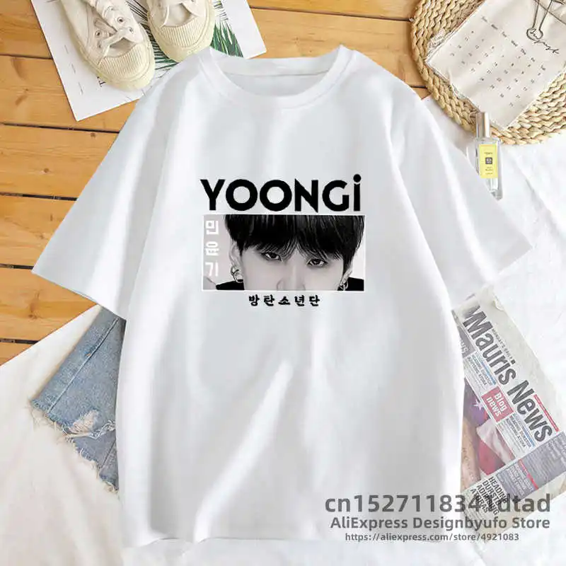 Agust-D-Tshirt-Cotton-Short-Sleeve-Graphic-Yoongi-T-Shirts-Korean ...