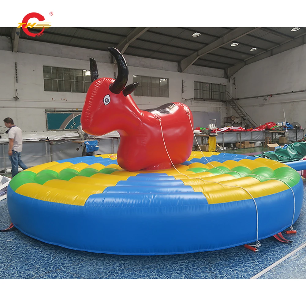 free-shipping-to-door-manual-inflatable-bull-riding-game-inflatable ...