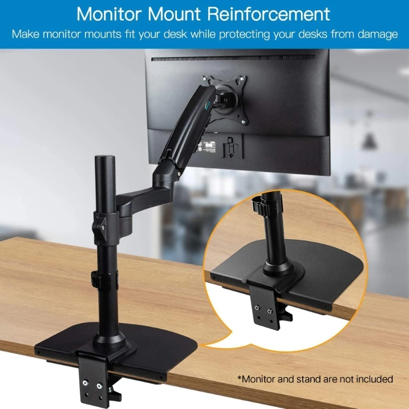 Pholiten Monitor Mount Reinforcement Plate for Thin Fragile Table Steel ...